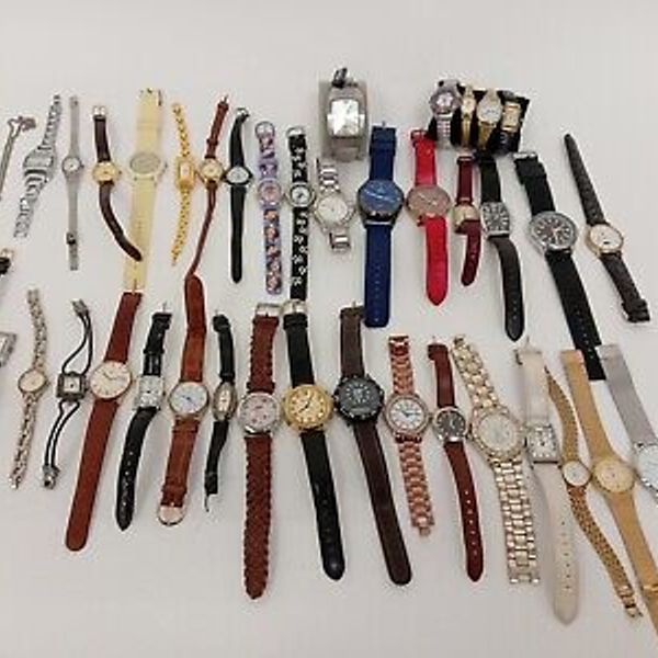 Vintage & Modern Watch Collection Mixed Styles 40 Pieces Sekonda Rotary ...
