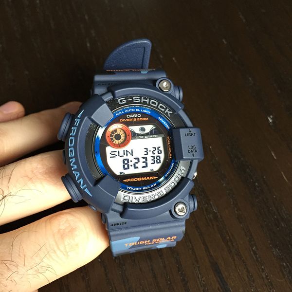 SOLD: Casio G-Shock Frogman Blue Camouflage Limited Edition GF-8250CM-2 ...