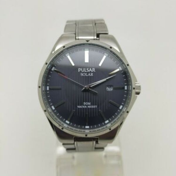 Pulsar by Seiko Gents Classy Solar Watch AS32-X008 Stainless Steel ...
