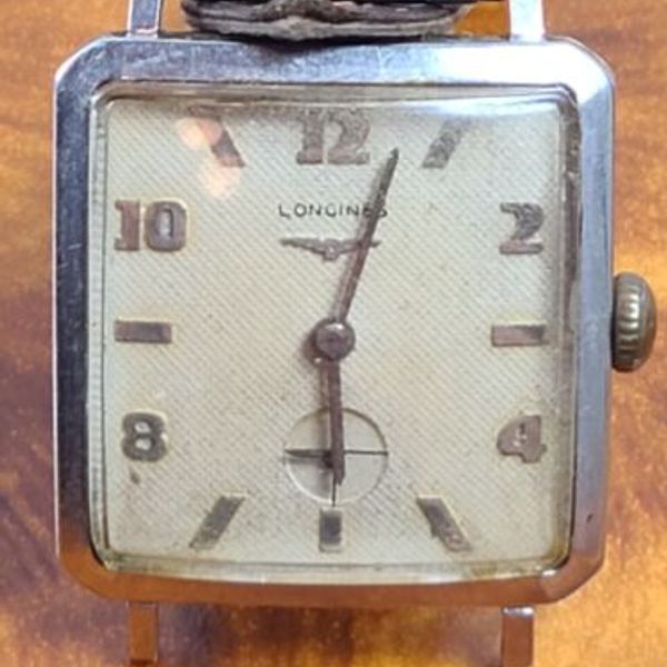 Vintage Longines 23Z Men's Watch Gent's Wristwatch Textured Square Dial ...