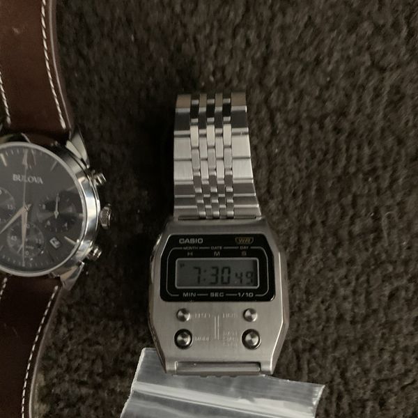 Casio A1100D-1 Reissue Vintage Series Digital Watch & Bulova ...