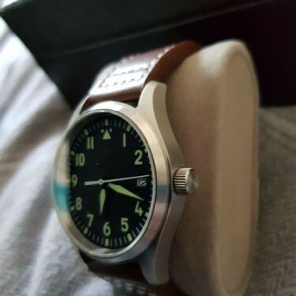 Flieger Pilot watch. Sterile Dial. 39mm. Automatic. With Seiko NH35 ...