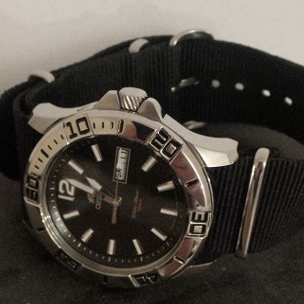 SOLD Orient CEM76003B 'Orca' Automatic on NATO | WatchCharts Marketplace