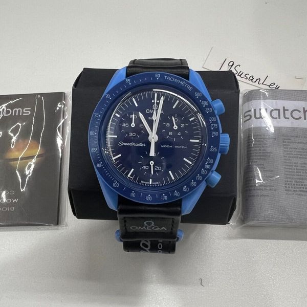 Swatch Mission To Neptune - Bioceramic Speedmaster Moonswatch ...
