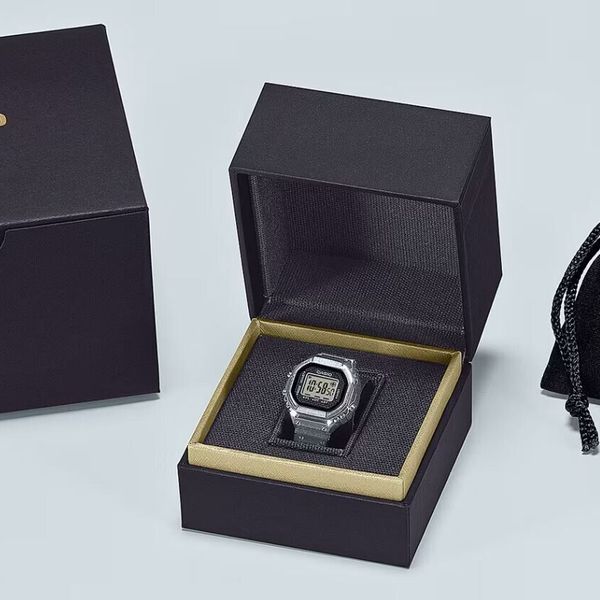 Casio Ring Watch 50th Anniversary Silver CRW-001-1JR w/Size adjusting ...