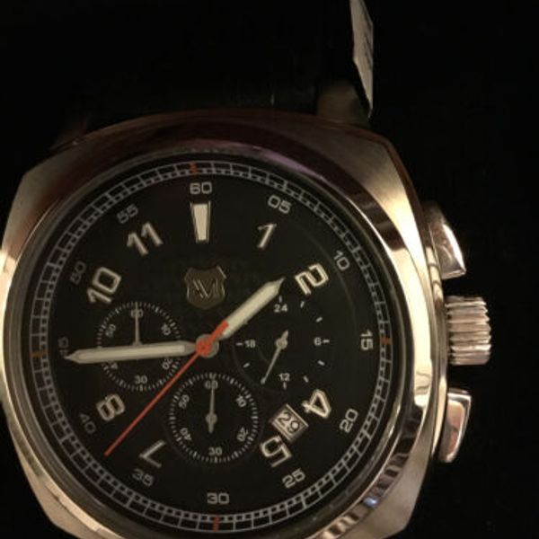 GENTS ANDREW MARC HERITAGE BOMBER CHRONOGRAPH WATCH BNIB | WatchCharts ...