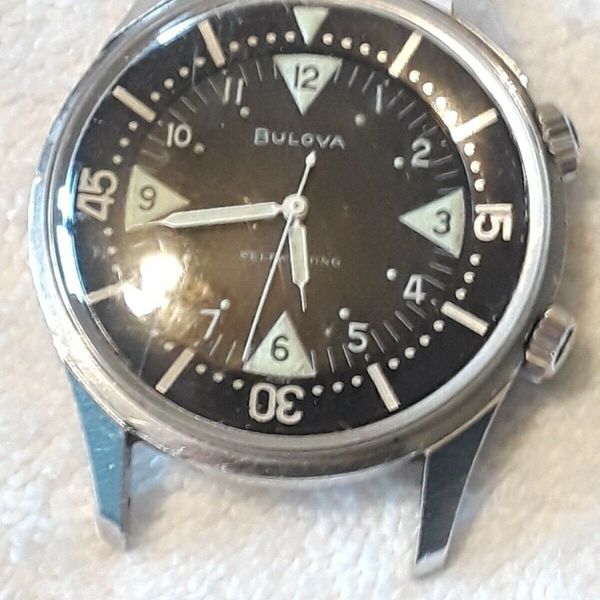 1961 BULOVA 42mm Automatic Super Compressor Stainless Steel Diver's ...