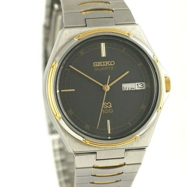 Vintage Seiko SQ 100 Men's 6923-7059 Stainless Steel Quartz Watch ...