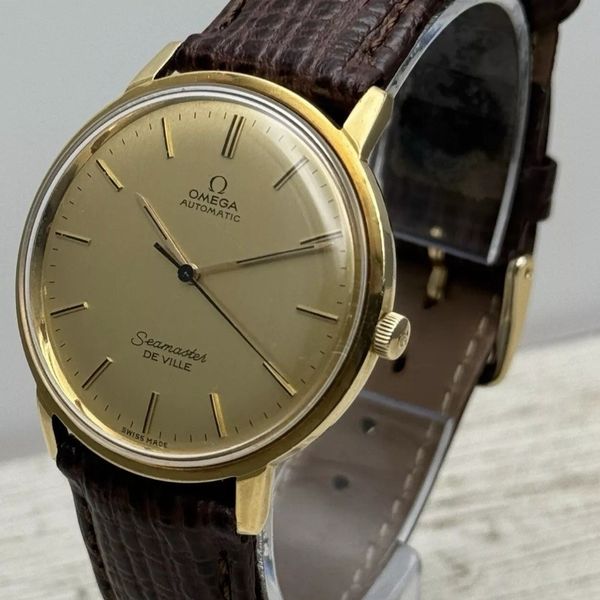 Omega Seamaster De Ville Ref 165.008 18k Solid Gold, Rare 18k DialRare ...