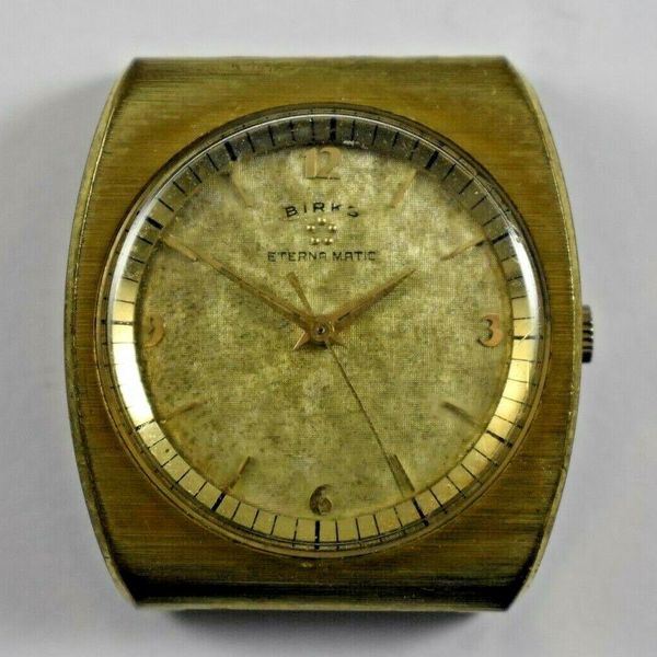 Vintage Swiss Made Eterna-Matic Birks Automatic Mens Wrist Watch lot.e ...