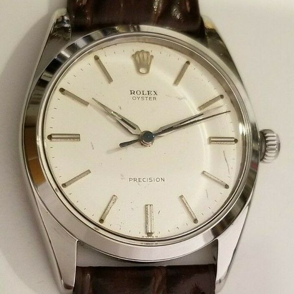 VINTAGE 1950 ROLEX OYSTER PRECISION SWISS MADE CLASSIC WITH UNRESTORD ...