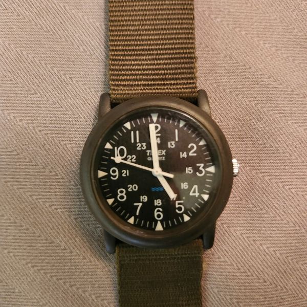 TIMEX Men's Watch Camper Military Field MacGyver Mechanical 35 mm ...