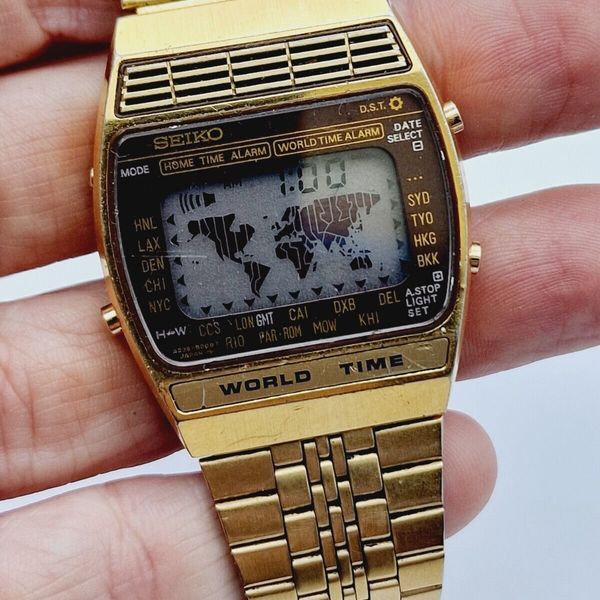 Vintage Seiko A239-5020 Digital Quartz Watch World Time | WatchCharts ...
