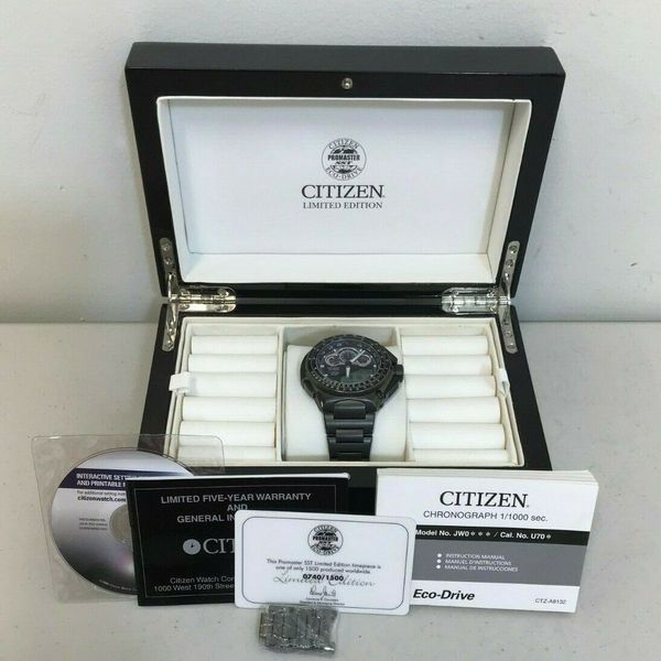 Citizen Promaster Black Titanium Limited Edition Watch JW0035-51E ...