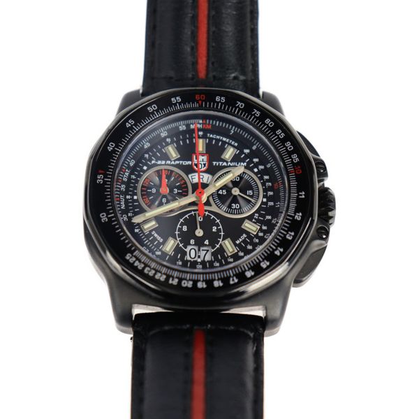LUMINOX Luminox F-22 Raptor Lockheed Martin Watch 9270 Leather Black ...