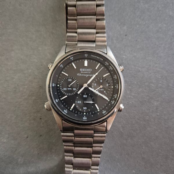 Seiko Watch Men's Wristwatch Chronograph Quartz Movement with ...
