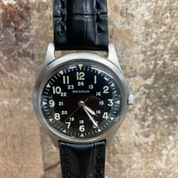 Classic 60s BENRUS 3061 BULLITT WATCH Steve McQueen Vintage JUST ...