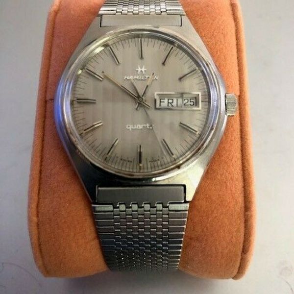 Vintage Men's Hamilton Ferrari Day/Date Quartz Watch, Milanese/Mesh Band | WatchCharts Marketplace