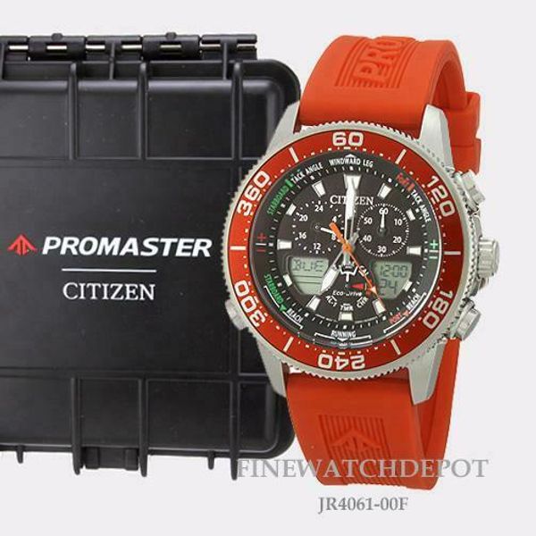 Authentic Citizen EcoDrive Men's Promaster Sailhawk Orange Band Watch ...