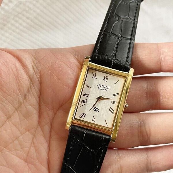 Seiko Slim Quartz Japanese WHITE FACE DIAL Wrist Watch for Men ST15 ...
