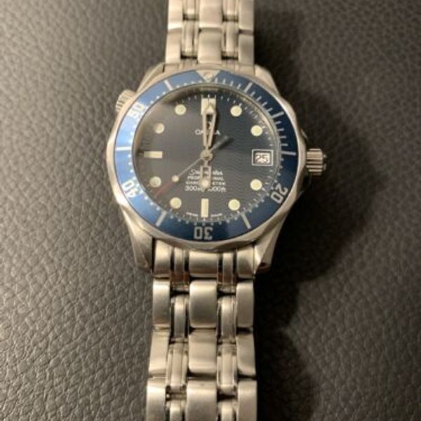 OMEGA Seamaster Blue Men's Watch Automatic 36mm | WatchCharts Marketplace