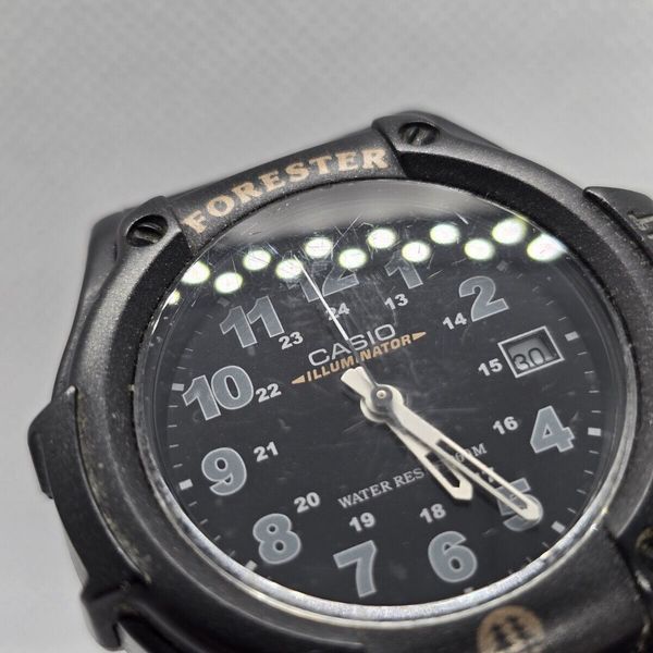 Casio FORESTER Illuminator Men's Black Watch FT-500 41mm Date New ...