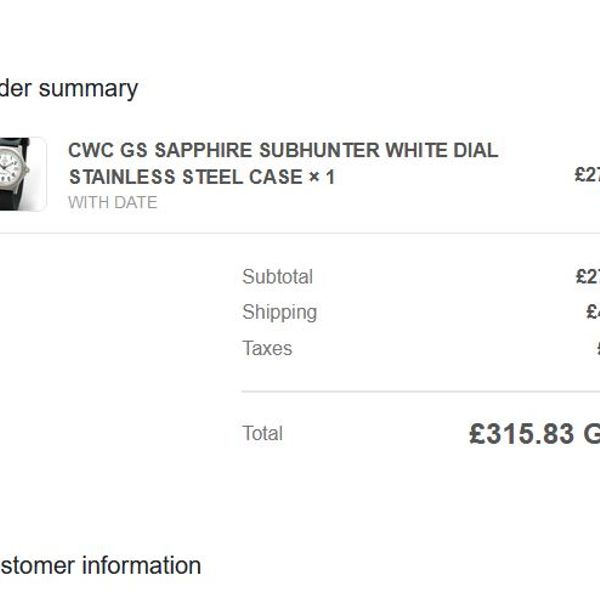 [WTS] CWC GS Sapphire - Sub Hunter | WatchCharts Marketplace