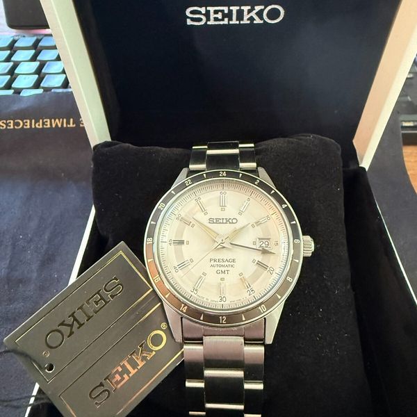 Seiko Presage Style60's GMT Automatic on Stainless Bracelet, SSK011 ...
