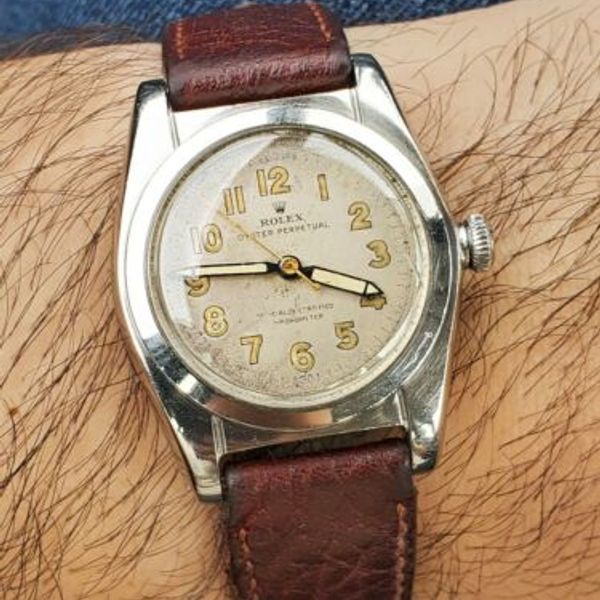 1940's Vintage ROLEX 2940 Bubble Back Stainless Men's Watch - Automatic ...