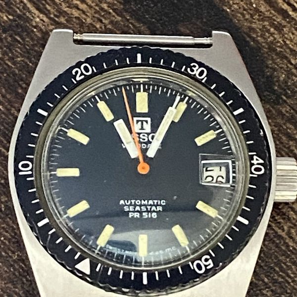Tissot PR-516 Seastar Visodate Dive Watch Vintage (dated 1970) Not ...