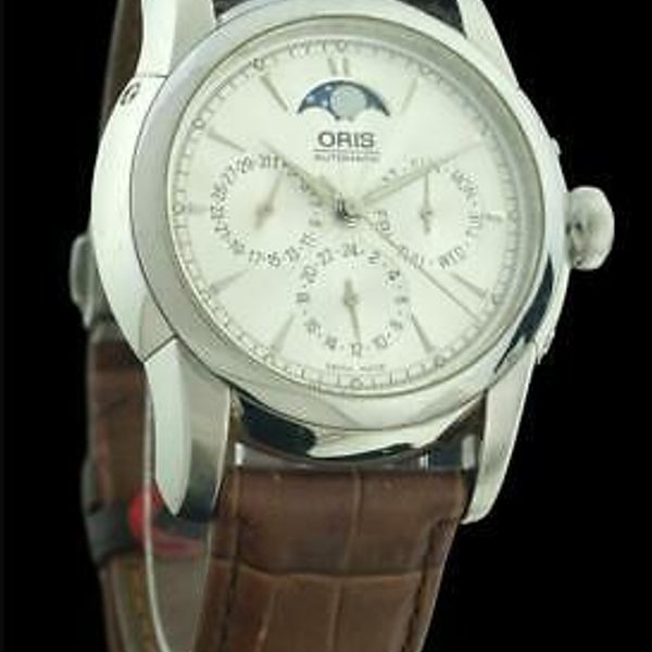 Oris Artlier Triple Calendar Moonphase Automatic Stainless Steel Watch ...