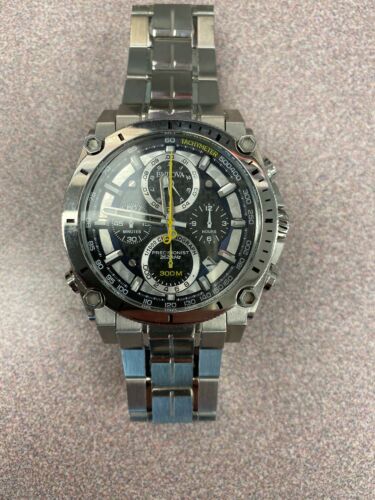 Bulova Precisionist 96B175 Men's Wrist Watch - Stainless Steel Case And ...