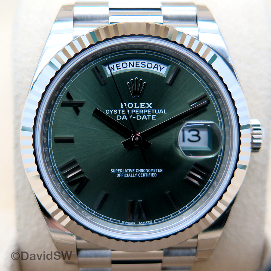 FS: Rolex 228239-Day Date 40 18K White Gold | WatchCharts Marketplace