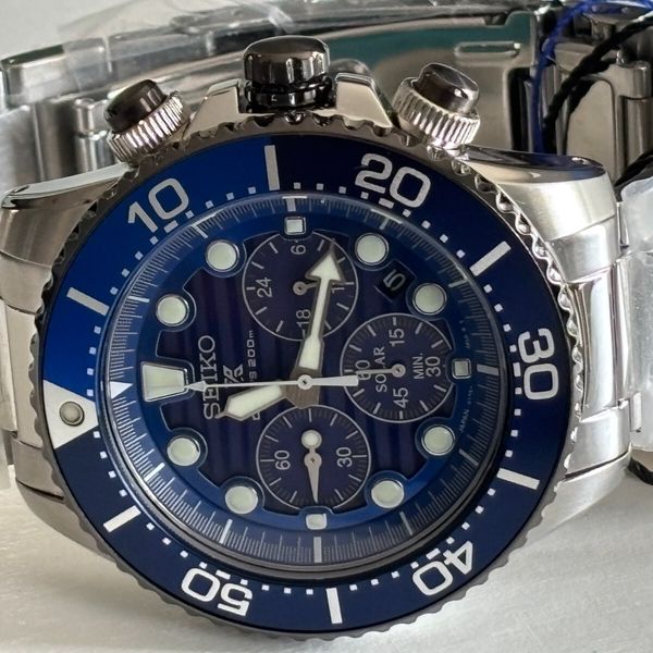 Seiko Prospex Solar Save The Ocean Special Edition SSC675P1 ...