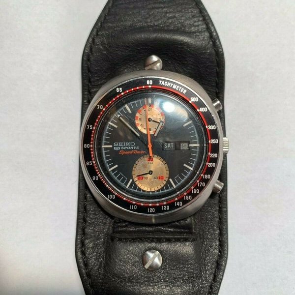 SEIKO 5 Sports Speed Timer Japan 6138-0010t UFO late 60's-70's Vintage ...