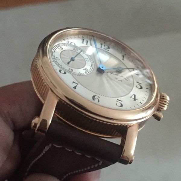 Reduced - FS: Henry Moser 40mm Rose Gold - gorgeous Moser movement ...