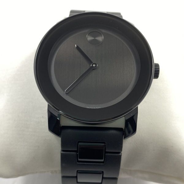 Movado Bold TR90 SWISS Quartz Black Dial Composite Men's Watch 3600047 ...