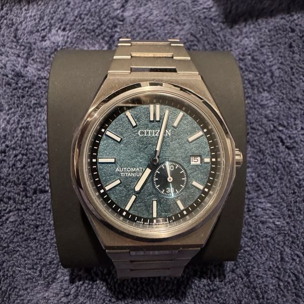 Citizen Zenshin Automatic Titanium Sapphire Green Dial Men's Watch ...
