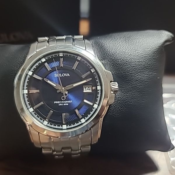 Bulova Precisionist Blue Dial C860917 B3 Date Quartz 42mm Stainless ...