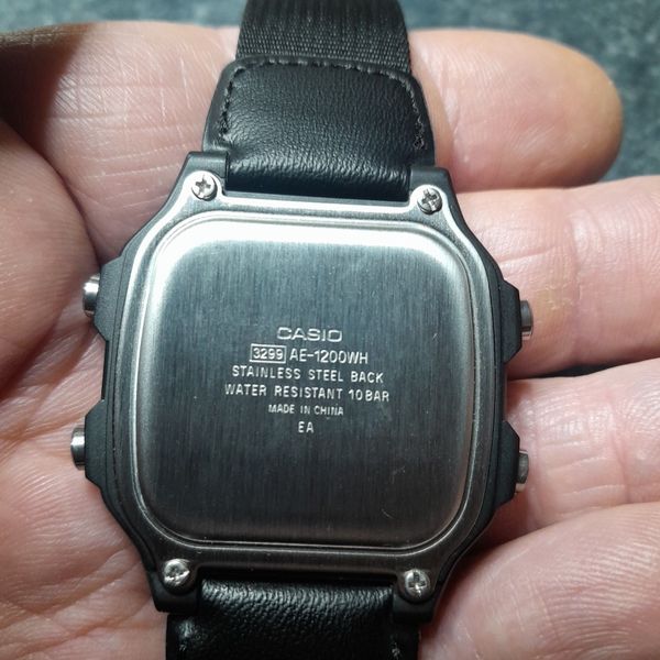 Casio Watch. Model AE - 1200 WH. Green And Black | WatchCharts Marketplace