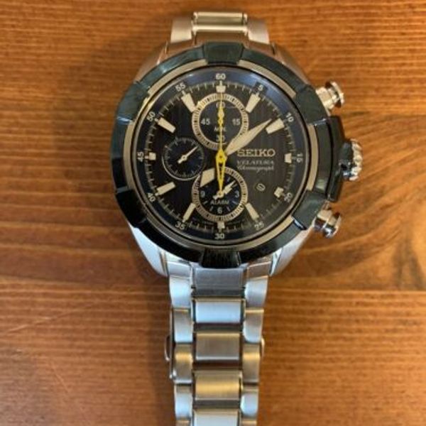 Seiko - Velatura alarm chronograph - 7T62-0LF0 Sapphire Crystal ...