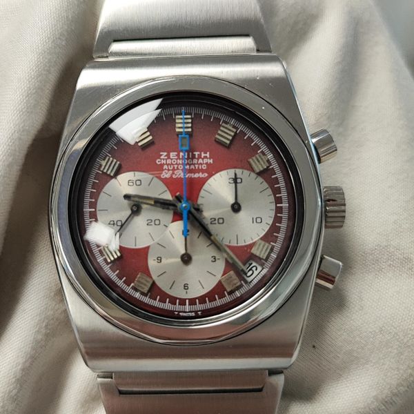 ZENITH DEFY EL PRIMERO A781 de 1971 - RED model - Very rare : Only 1000 ex | WatchCharts Marketplace