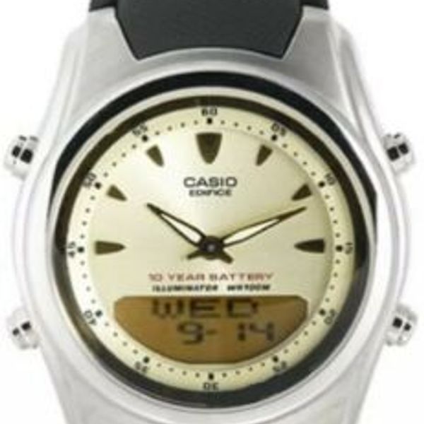 Casio Edifice EFA-109 - Analog & Digital 10 Year Battery, Illuminator ...