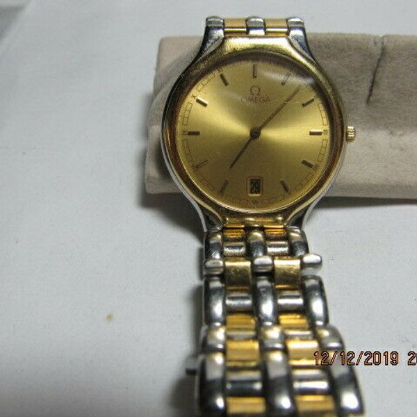 OMEGA WRIST WATCH W/ DATE STAINLESS AND 18K GOLD. UNISEX 1449 / 432 ...