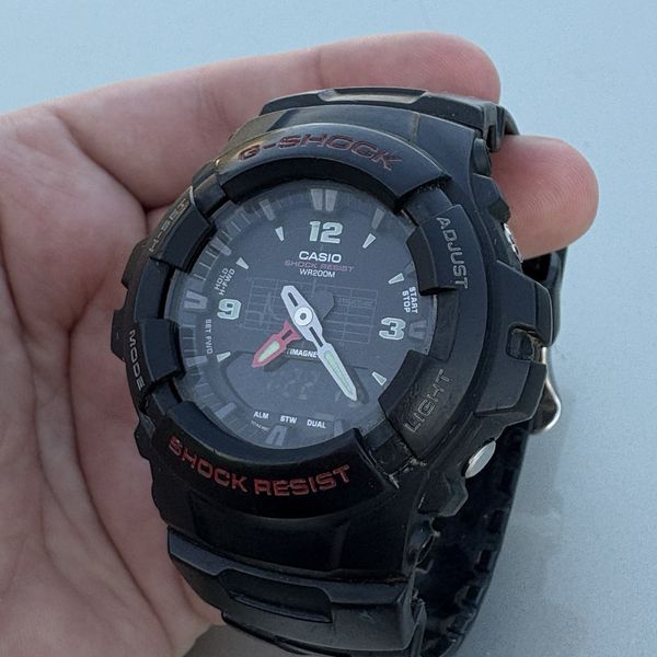 Casio G Shock G-100 Analog Digital Mens Wrist Watch - New Battery ...
