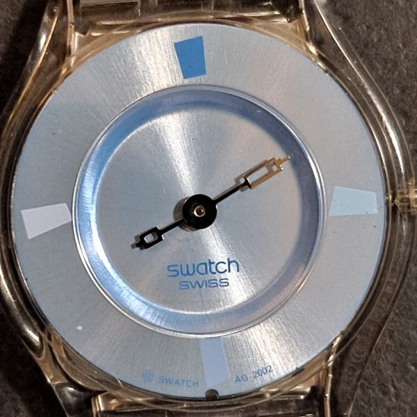 Ladies SWATCH AG 2002 Blue Dial Quartz Watch As Shown! | WatchCharts ...