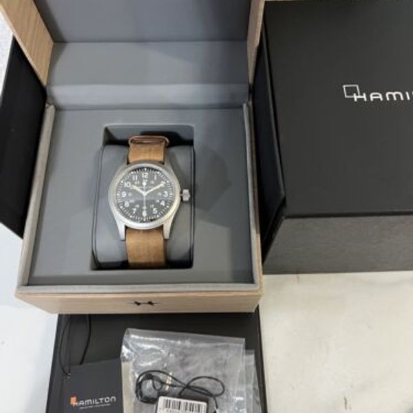 Hamilton Khaki Field Mechanical H69439531 Watch 38mm Full Kit Box ...