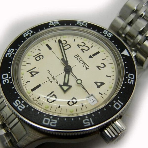 Vostok Amphibia 720074 Watch Antarctica Diver Automatic 24 Hours US ...