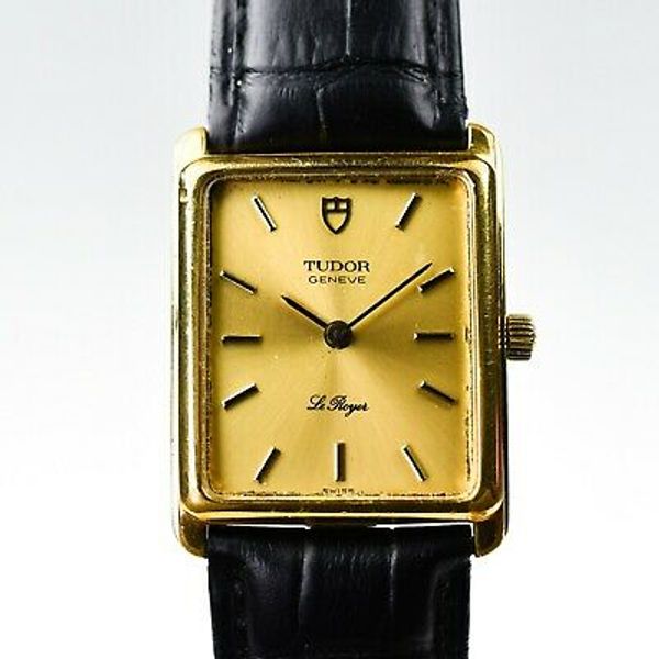 Tudor Le Royer Rectangular Gold Filled Ref 13006 Manual Winding ...