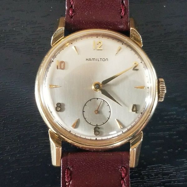 VINTAGE HAMILTON MENS WATCH 14K GOLD 747 MOVEMENT | WatchCharts